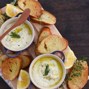 Lemon Baked Ricotta Recipe - Foxes Love Lemons
