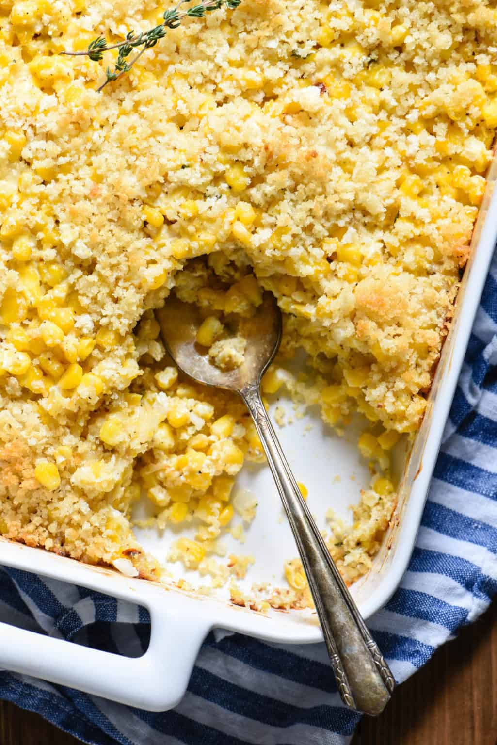 Cheesy Corn Casserole - Foxes Love Lemons