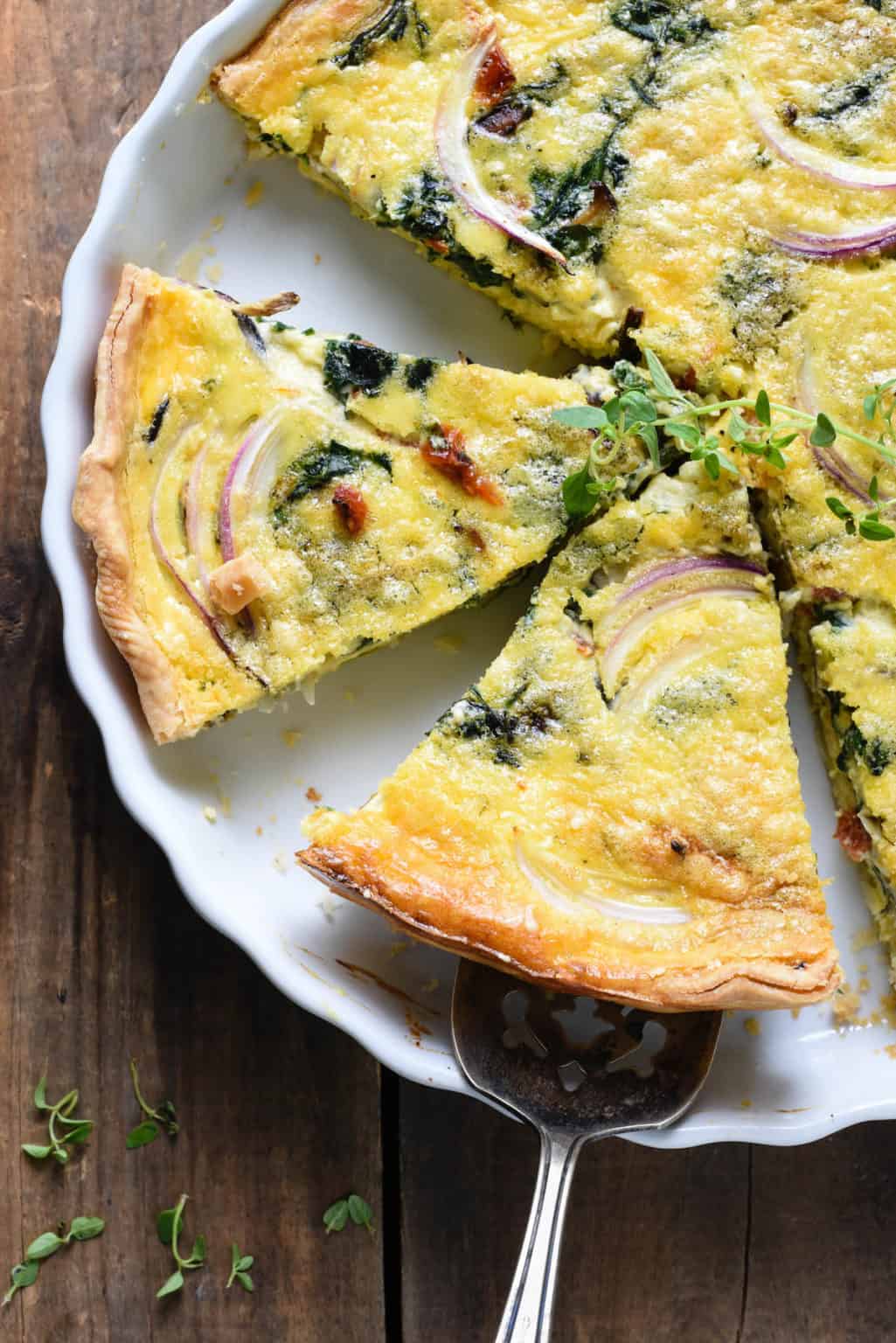 Vegetarian Quiche - Foxes Love Lemons