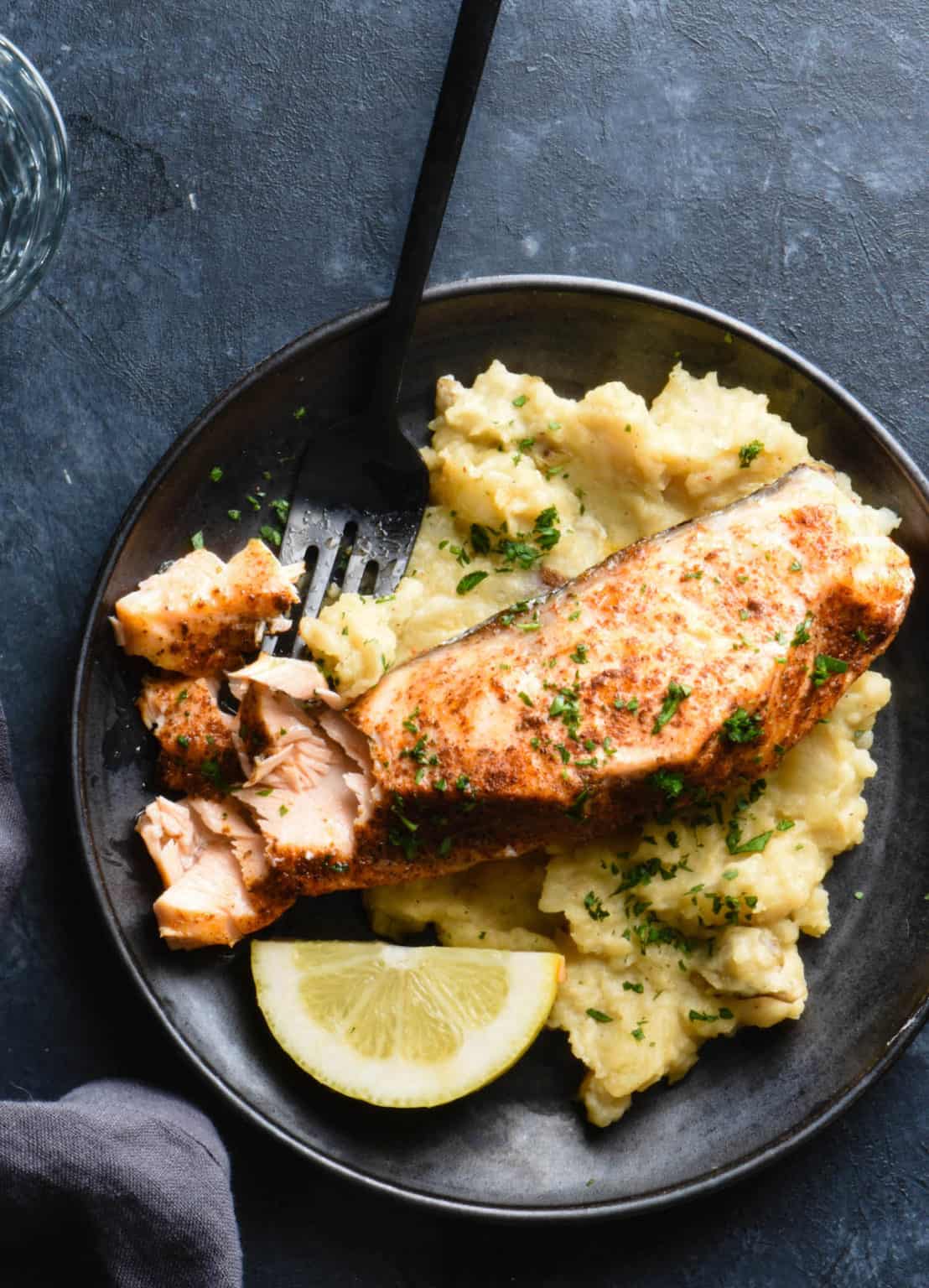 Instant Pot Salmon and Mashed Potatoes - Foxes Love Lemons
