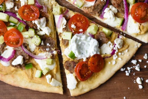 Gyro Pizza - Foxes Love Lemons