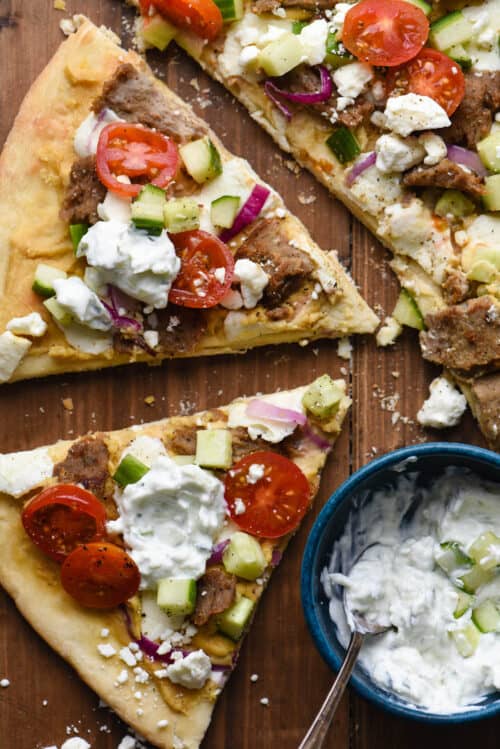Gyro Pizza - Foxes Love Lemons