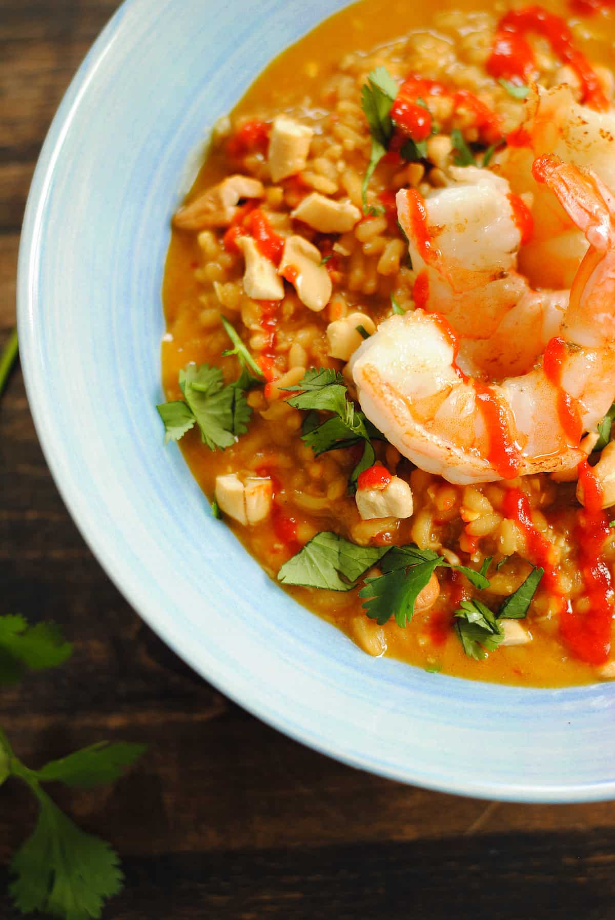 Spicy Coconut Risotto with Lime Shrimp - Foxes Love Lemons