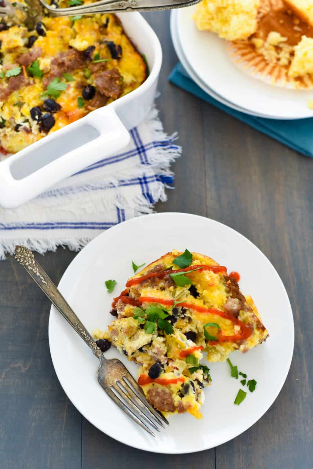 Leftover Cornbread Breakfast Casserole - Foxes Love Lemons Leftover Cornbread Breakfast Casserole - Foxes Love Lemons