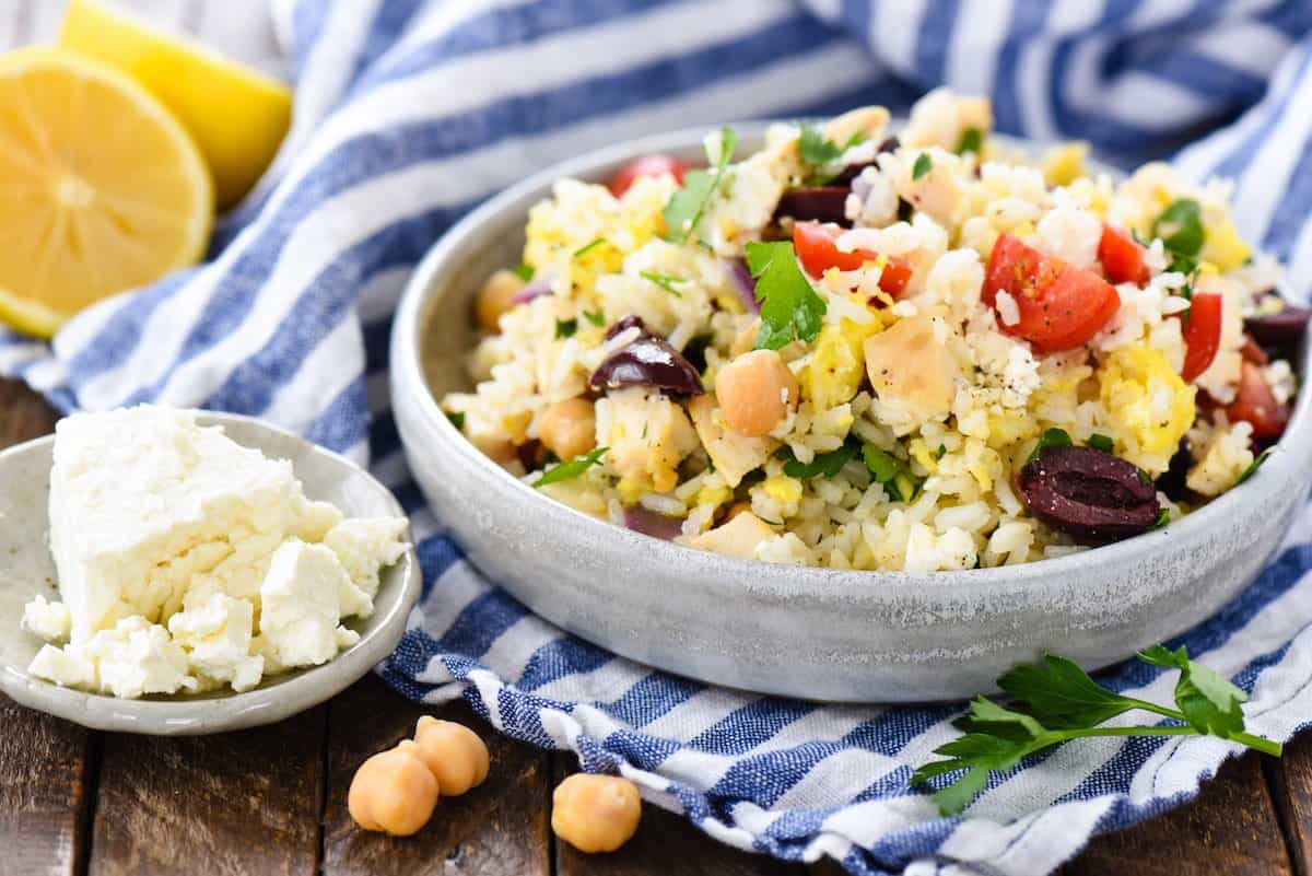 Greek Style Rice - Foxes Love Lemons