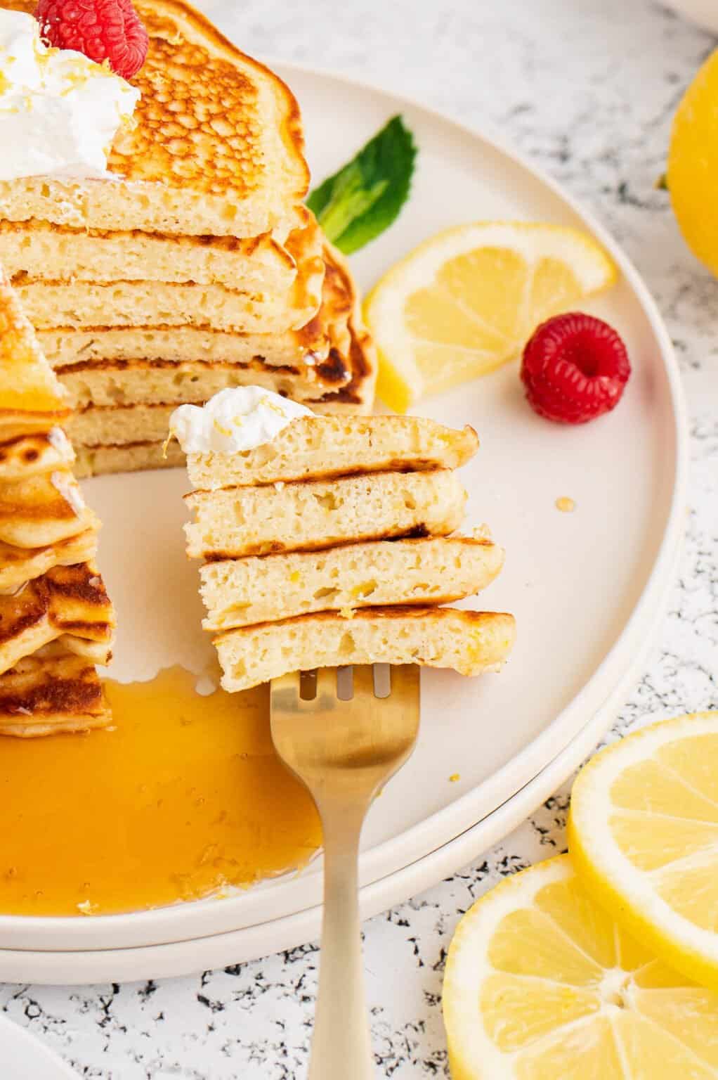 Lemon Pancakes - Foxes Love Lemons