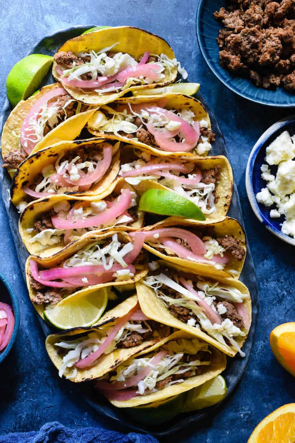Mexican Lamb Tacos - Foxes Love Lemons