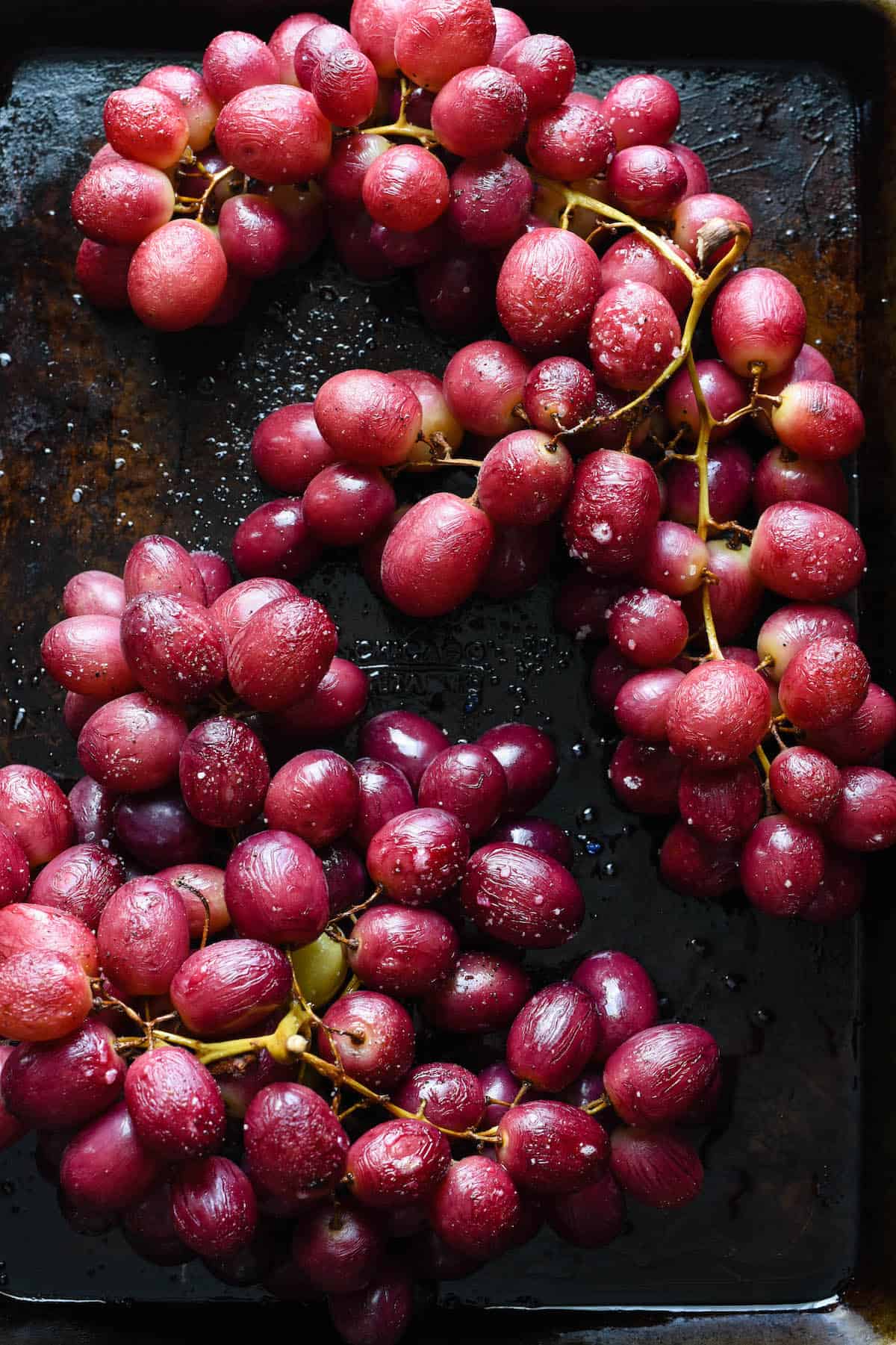 Roasted Grapes (Great for Cheese Boards) - Foxes Love Lemons