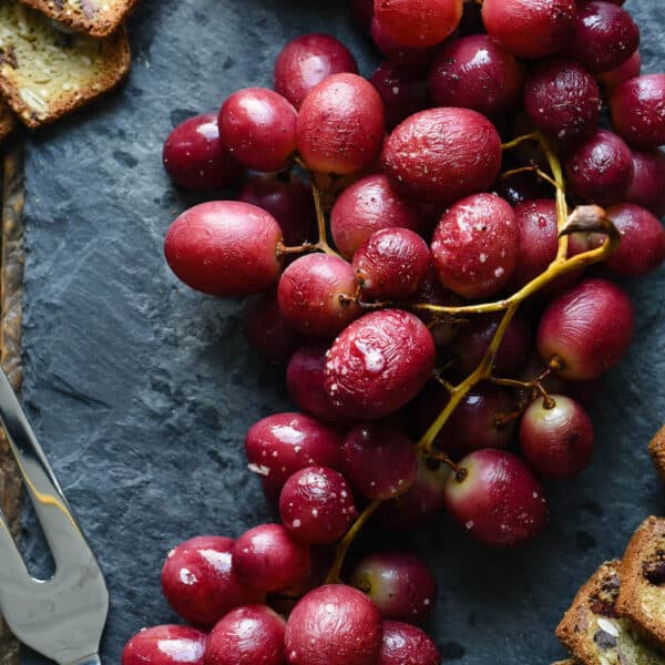 Roasted Grapes (Great for Cheese Boards) - Foxes Love Lemons