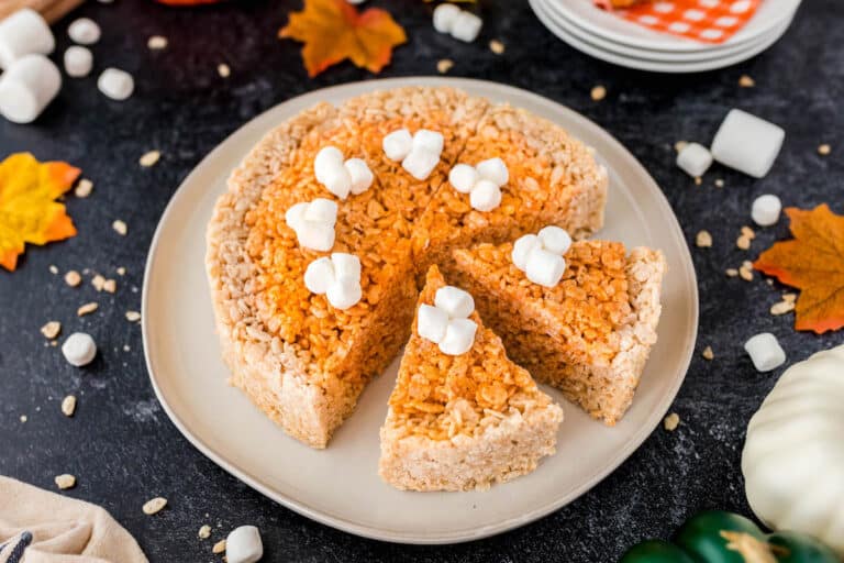 Thanksgiving Rice Krispies Treats - Foxes Love Lemons