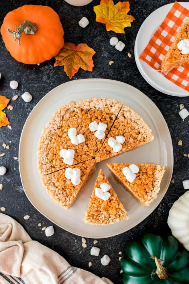 Thanksgiving Rice Krispies Treats - Foxes Love Lemons
