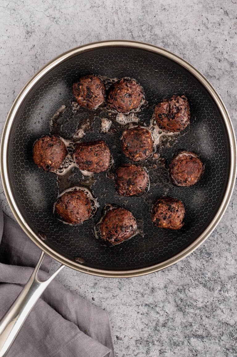 Vegetarian Black Bean Meatballs - Foxes Love Lemons