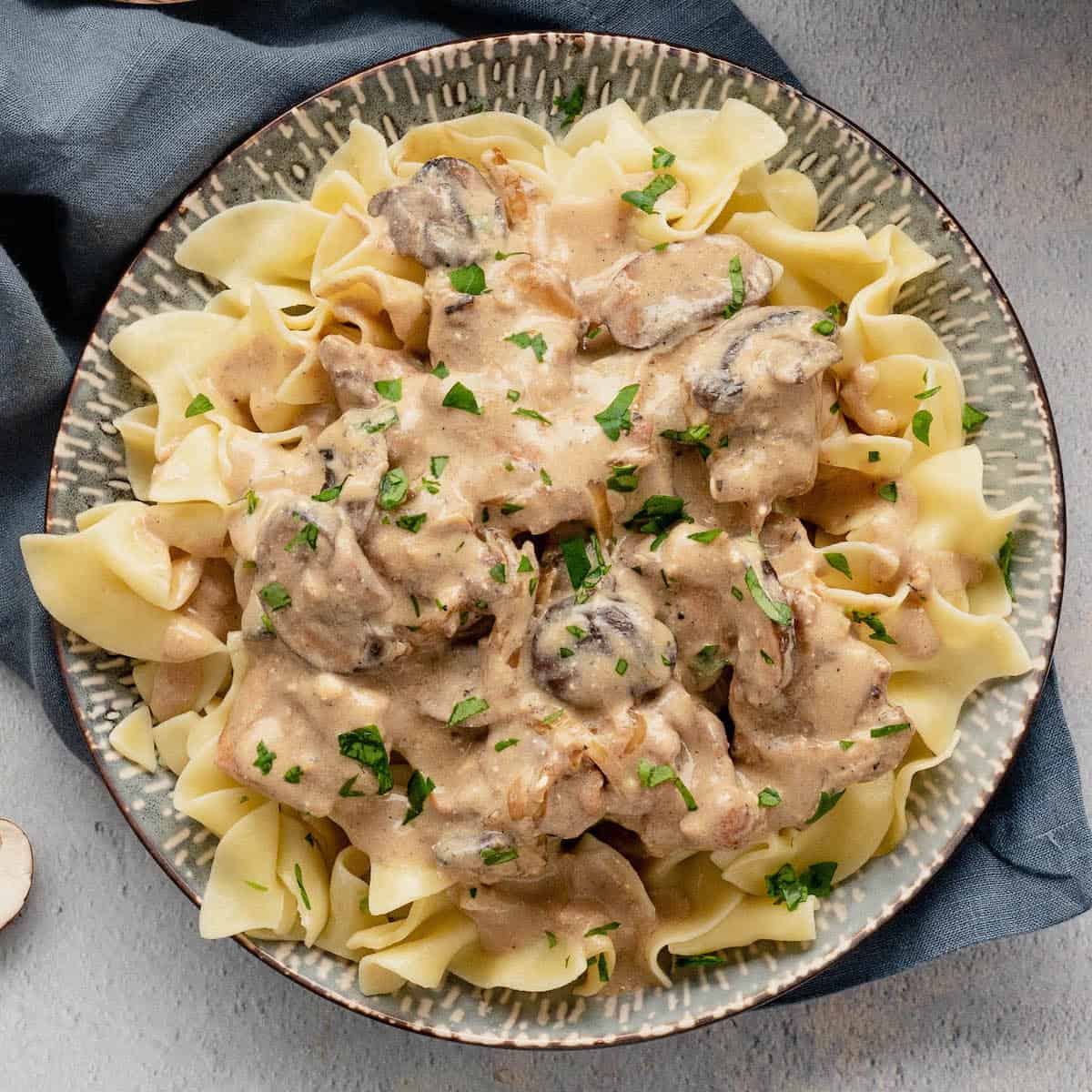 Creamy Chicken Stroganoff - Foxes Love Lemons