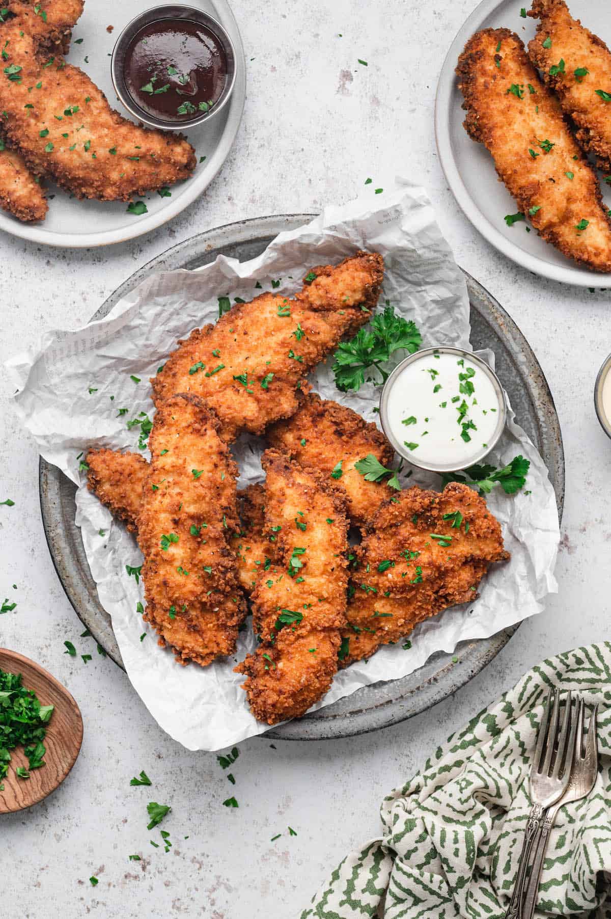 Buttermilk Fried Chicken Tenders Recipe - Foxes Love Lemons