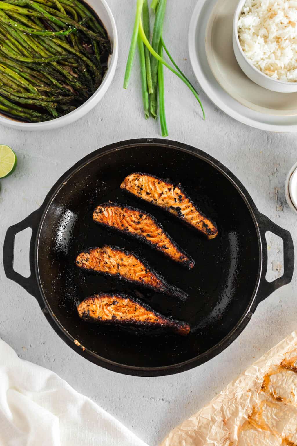 Cast Iron Blackened Salmon Recipe - Foxes Love Lemons