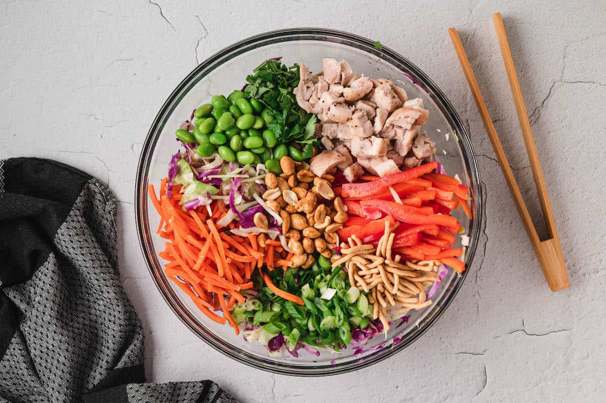 Asian Salad With Chicken - Foxes Love Lemons