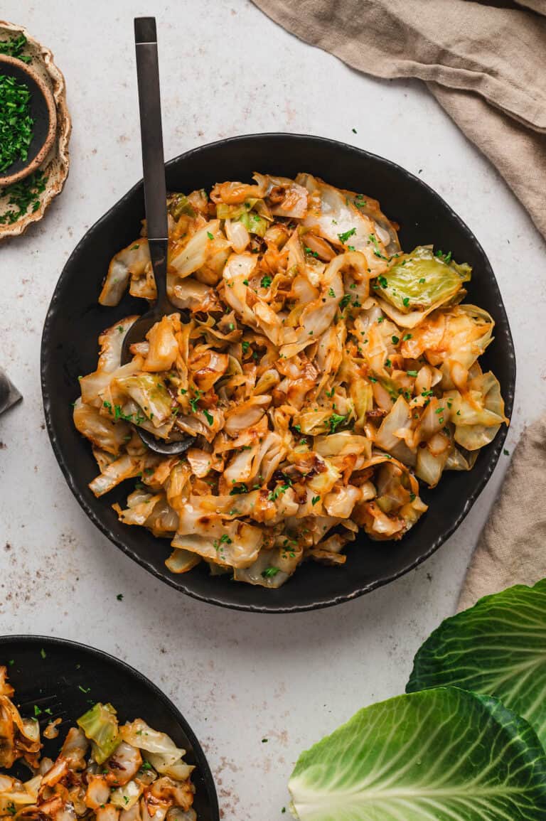 Best Sauteed Green Cabbage Recipe - Foxes Love Lemons