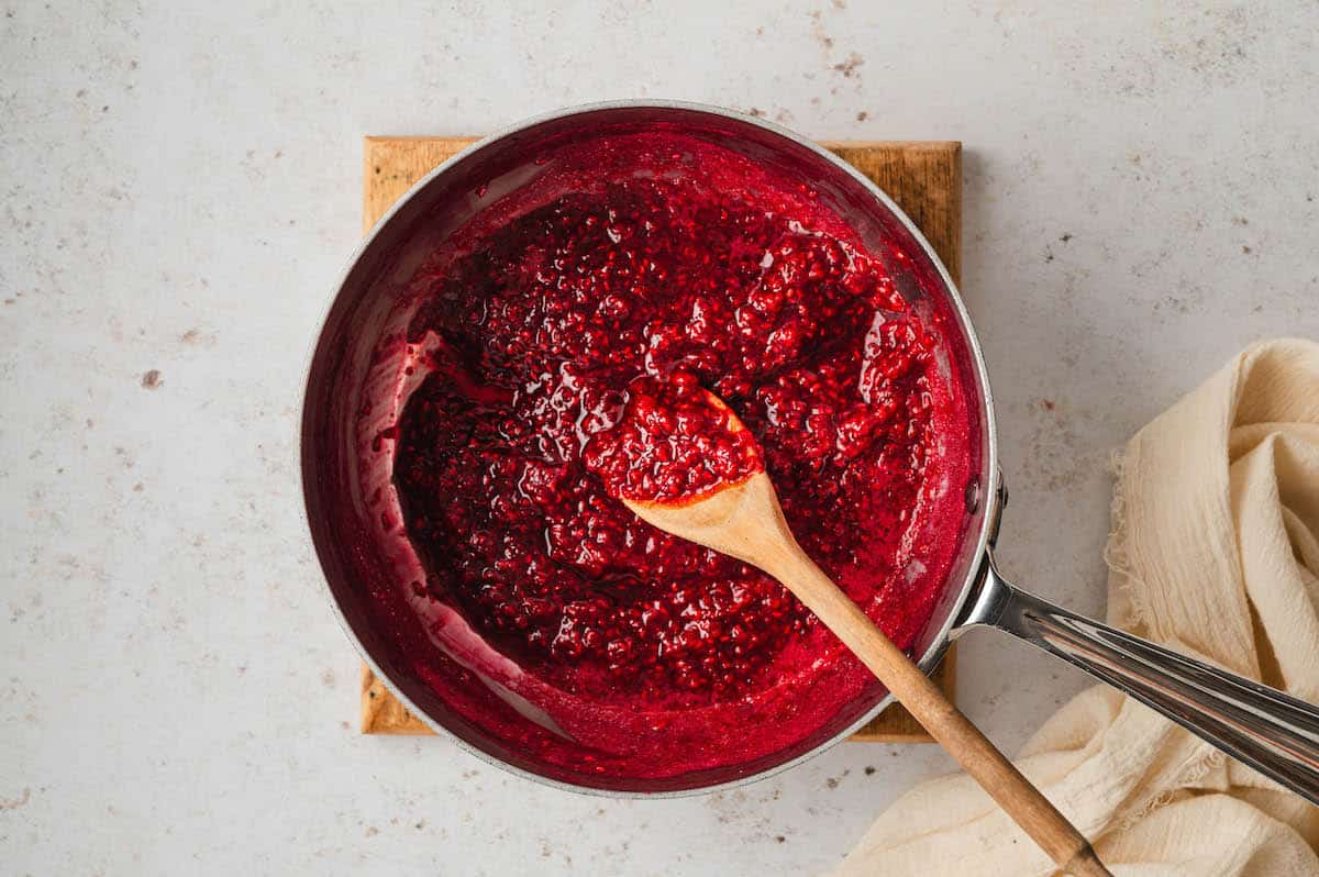 Moist Lemon Pound Cake with Raspberry Compote - Foxes Love Lemons