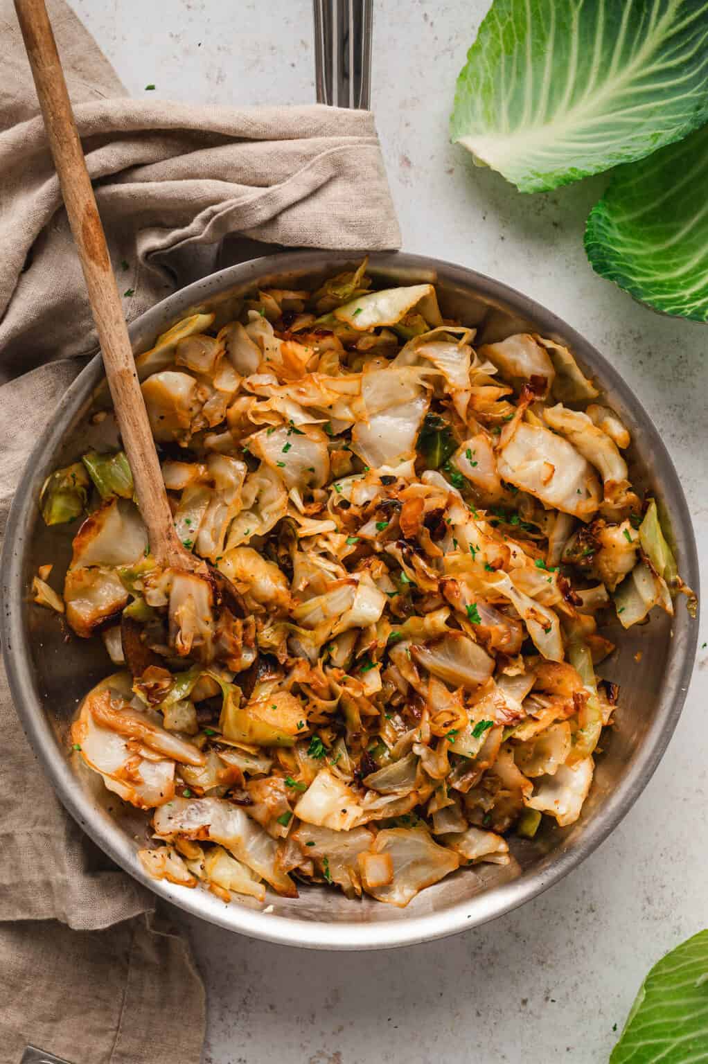 Best Sauteed Green Cabbage Recipe - Foxes Love Lemons