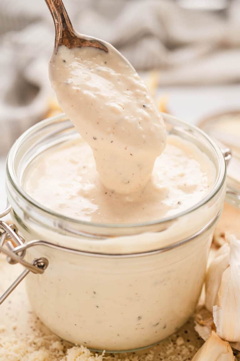 Homemade Caesar Salad Dressing Recipe with Mayo - Foxes Love Lemons