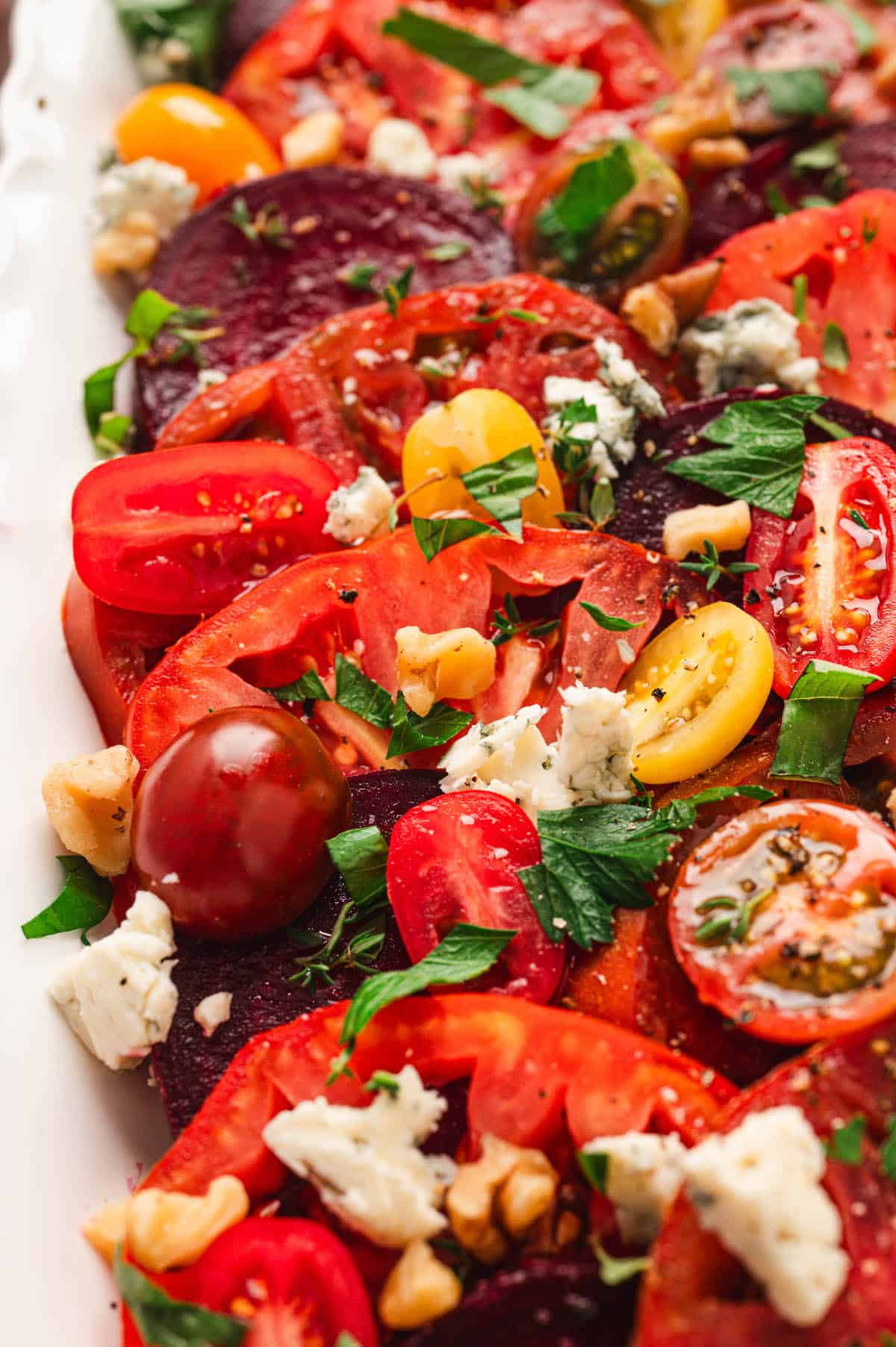 Summer Beet Salad with Tomato - Foxes Love Lemons