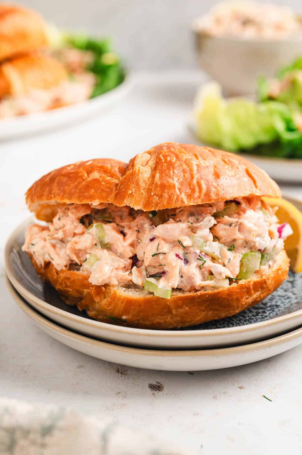 Cold Salmon Salad - Foxes Love Lemons