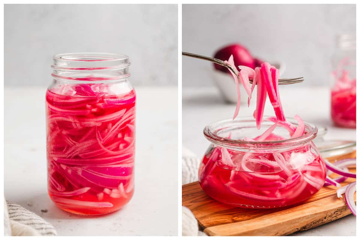 Quick Pickled Red Onions Recipe - Foxes Love Lemons