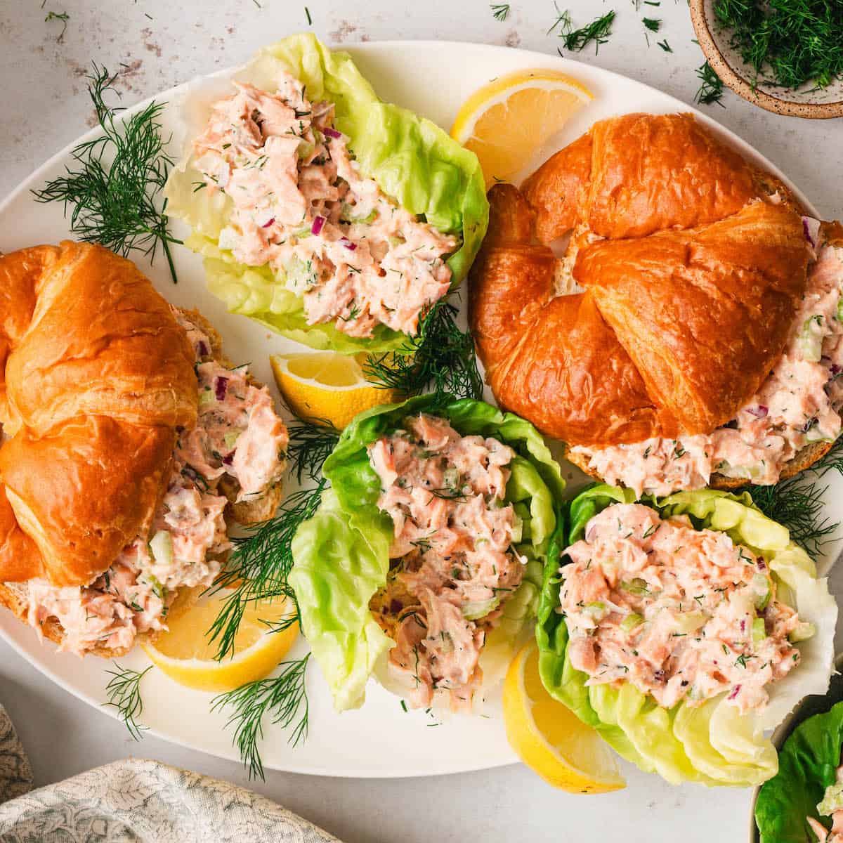 Cold Salmon Salad - Foxes Love Lemons