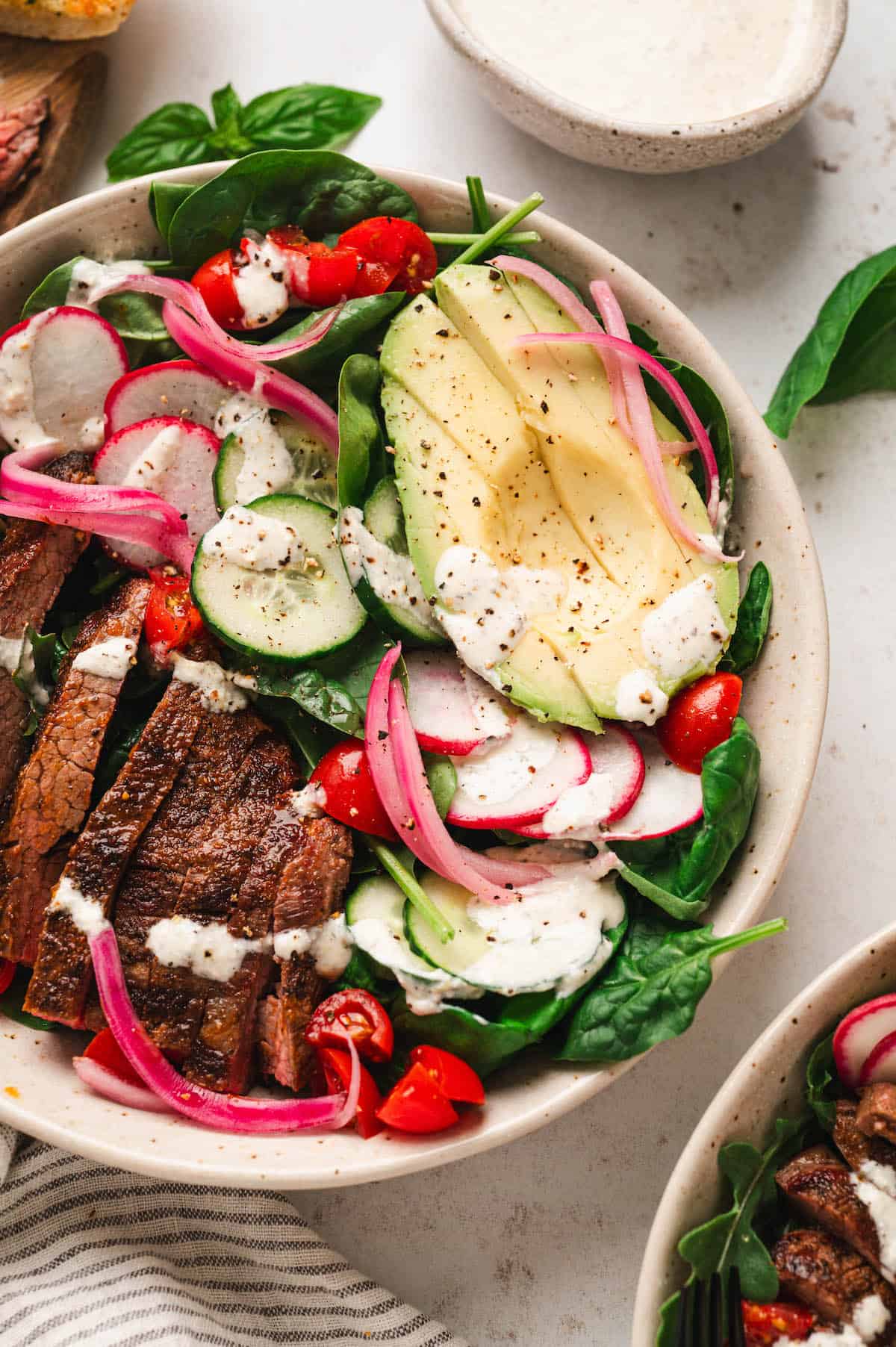 Salad with Steak - Foxes Love Lemons