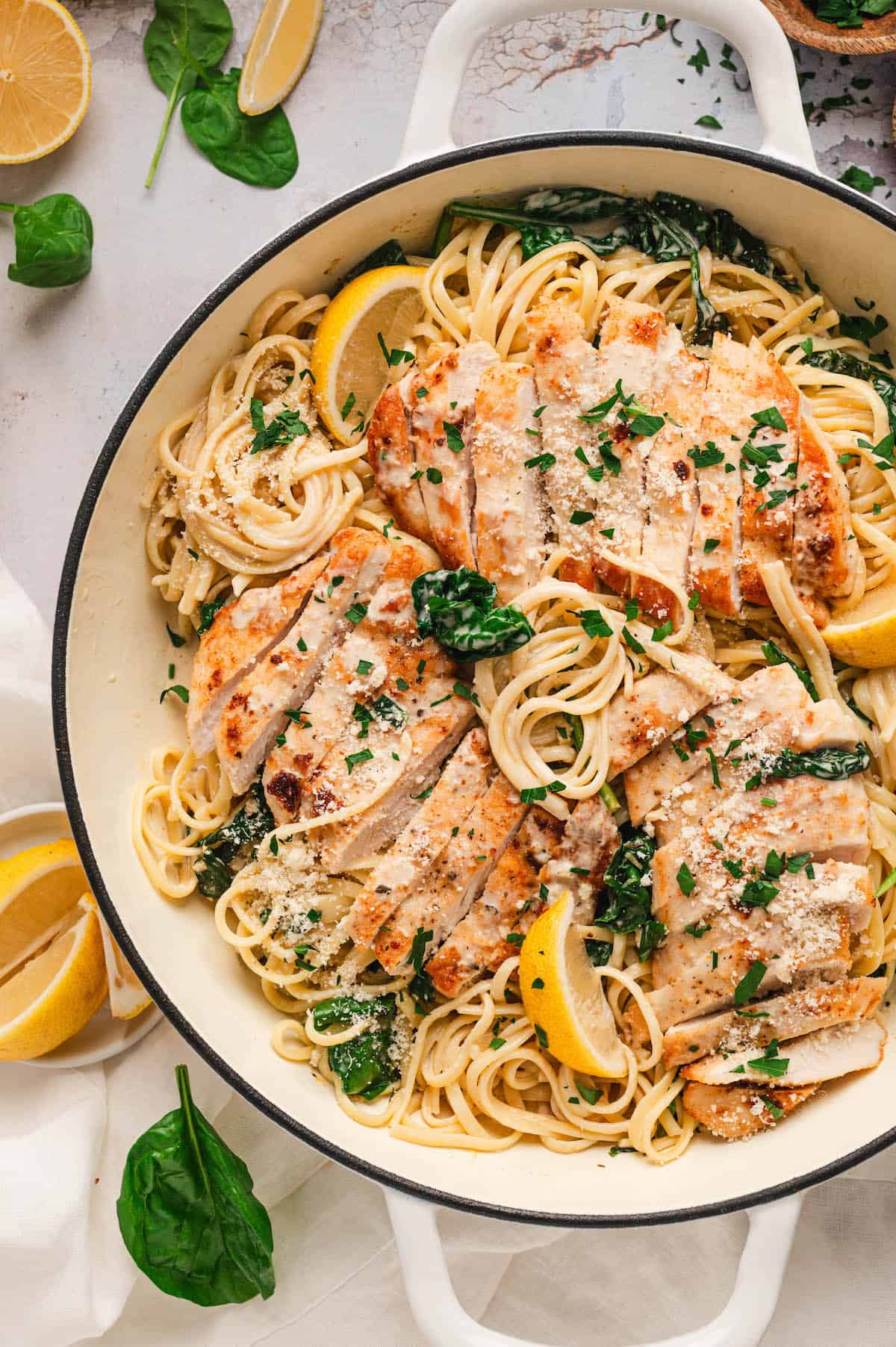 Creamy Lemon Chicken Pasta - Foxes Love Lemons