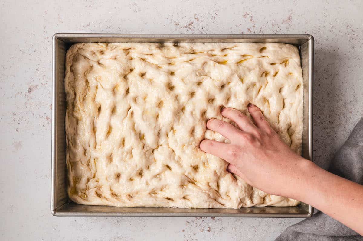 Homemade Focaccia Bread - Foxes Love Lemons