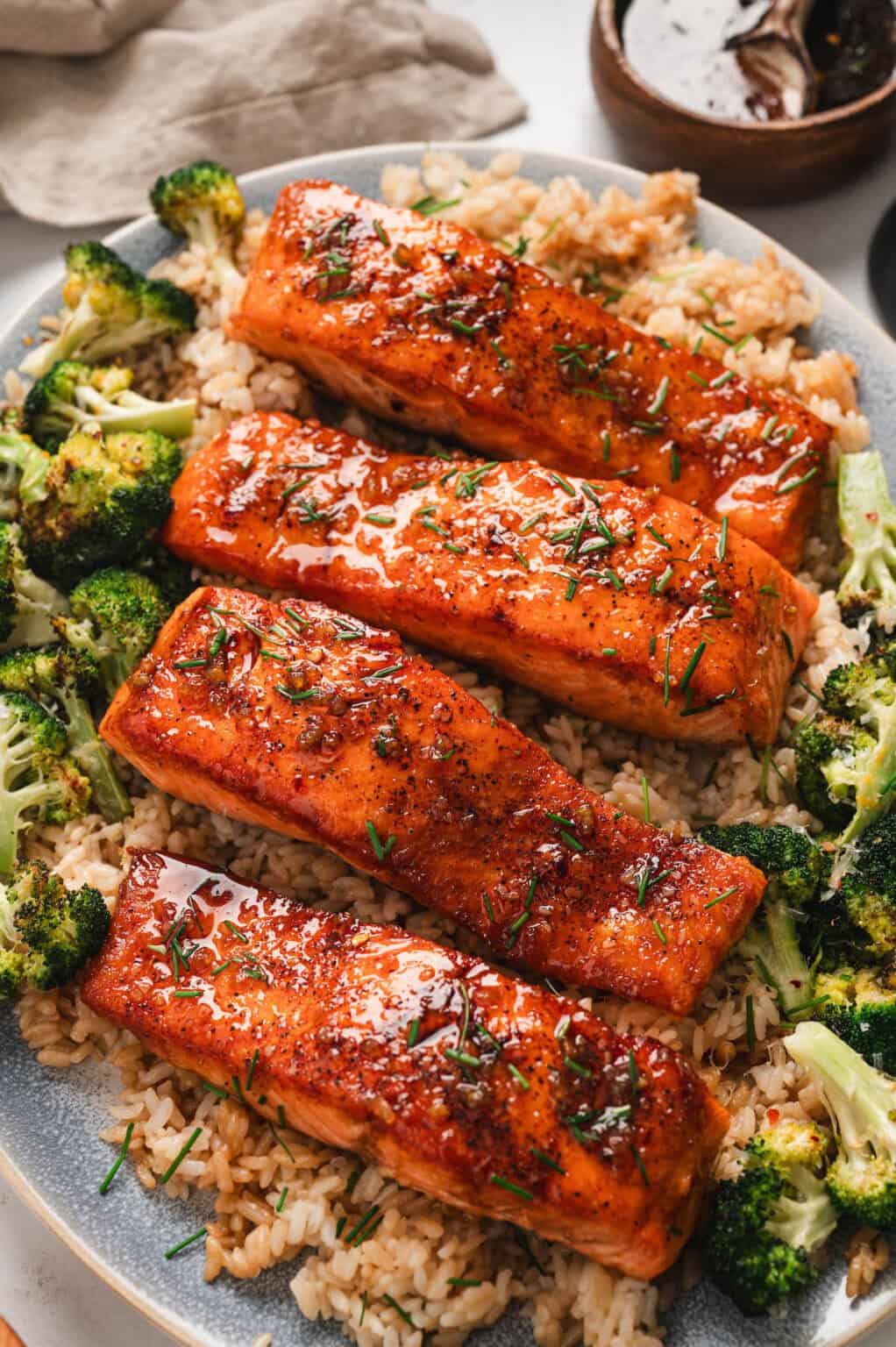 Honey Glazed Salmon Recipe - Foxes Love Lemons
