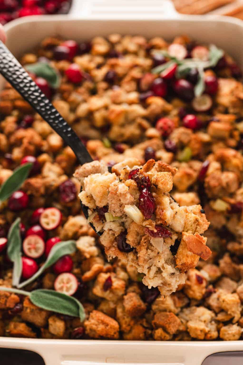 Cranberry Stuffing - Foxes Love Lemons