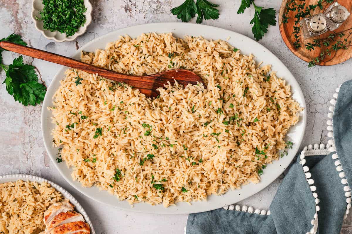 Seasoned Rice Recipe - Foxes Love Lemons