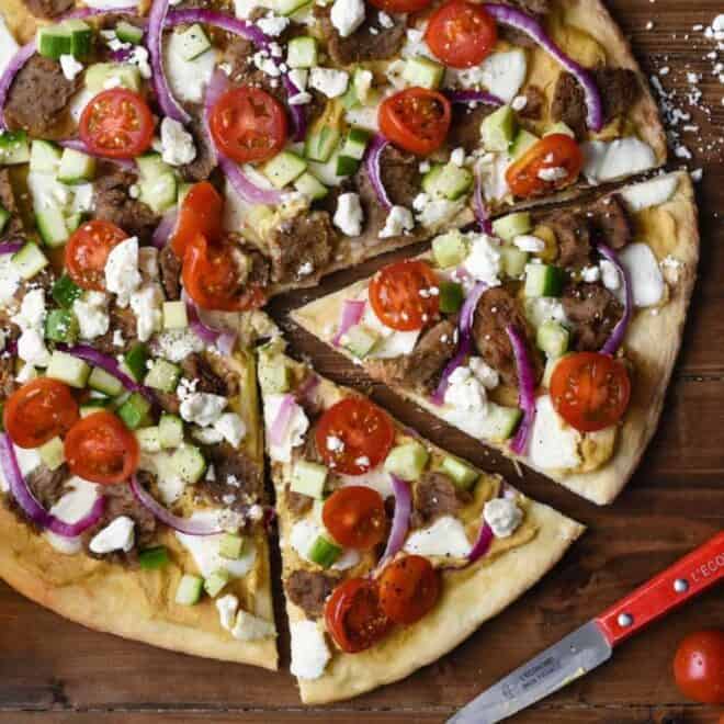 Gyro Pizza - Foxes Love Lemons