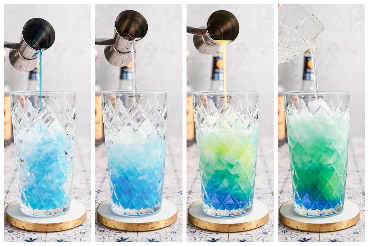 Blue Cocktail Drink - Foxes Love Lemons