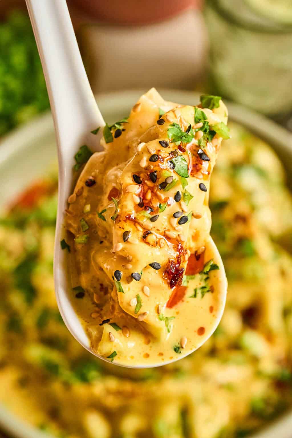 Yellow Curry Dumpling Bake [Viral Recipe] - Foxes Love Lemons