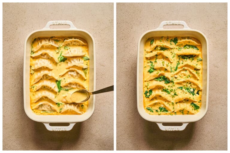 Yellow Curry Dumpling Bake [Viral Recipe] - Foxes Love Lemons