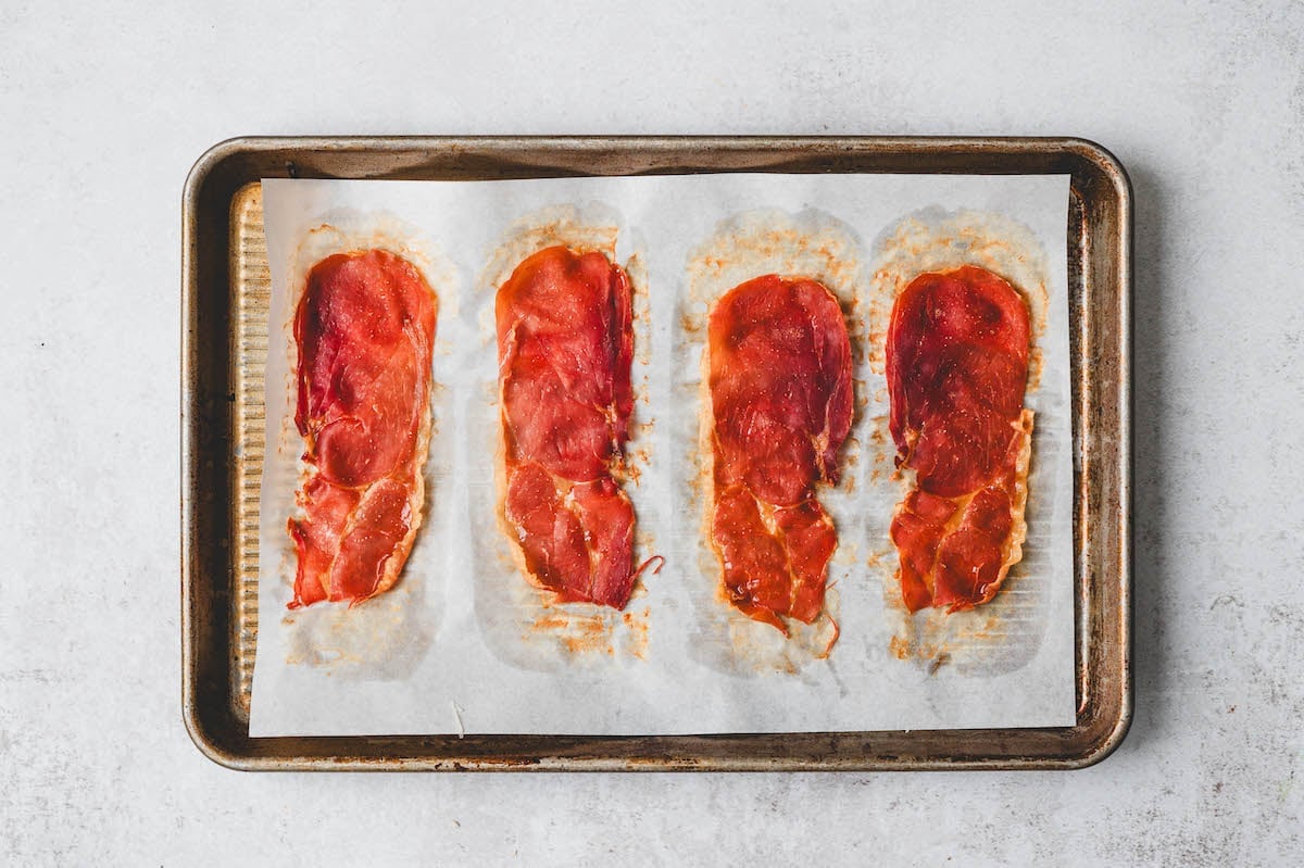 How To Make Crispy Prosciutto [Easy Oven Method] - Foxes Love Lemons