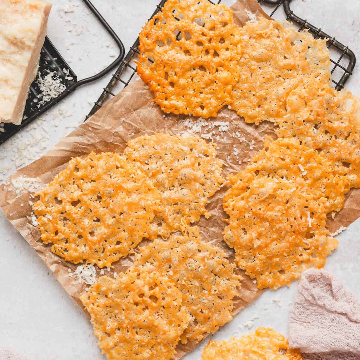 Parmesan Cheese Crisps [Easy Oven-Baked Favorite] - Foxes Love Lemons