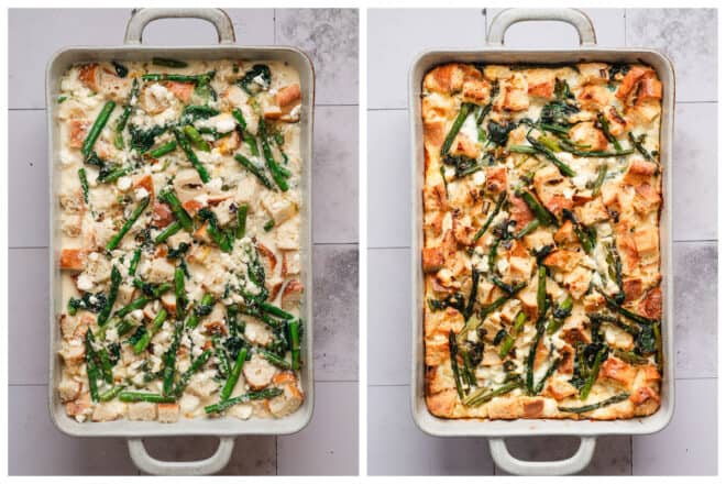 Egg Strata Recipe [Creamy Make-Ahead Brunch Bake] - Foxes Love Lemons