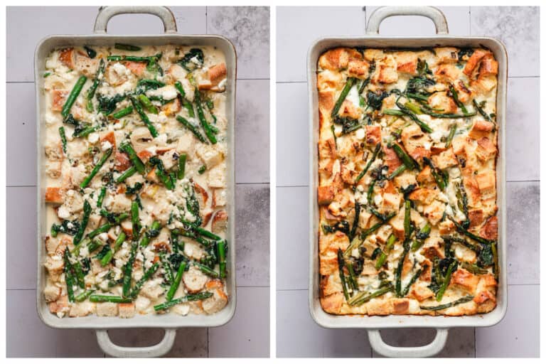 Egg Strata Recipe [Creamy Make-Ahead Brunch Bake] - Foxes Love Lemons