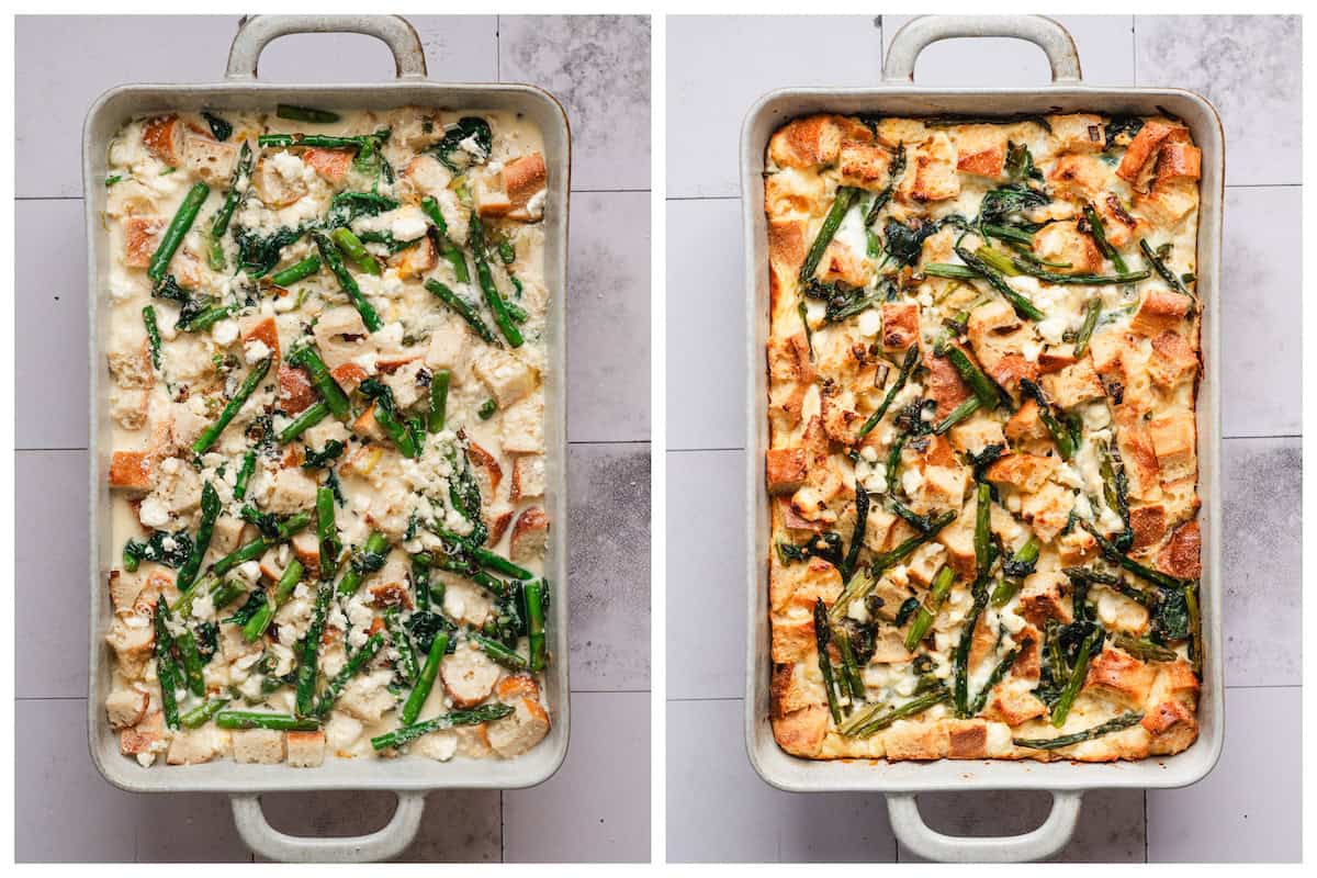 Egg Strata Recipe [Creamy Make-Ahead Brunch Bake] - Foxes Love Lemons