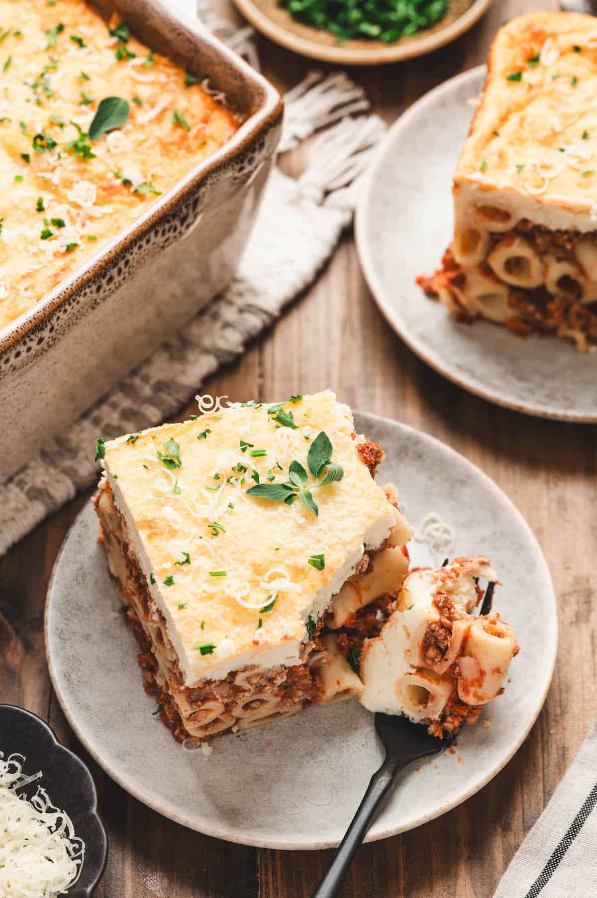 Greek Pastitsio [Make Ahead or Freeze For Later!] - Foxes Love Lemons